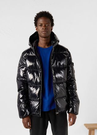 Jott Doudoune &agrave; capuche Grand Froid Noir Java laqu&eacute;e - Taille XXL