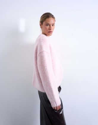 Topshop Pull de qualité supérieure en maille dalpaga - Rose
