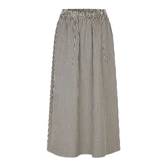 Lollys Laundry Eleganter Maxi-Rock mit Streifen - - Skirts - Damen - Mehrfarbig - M