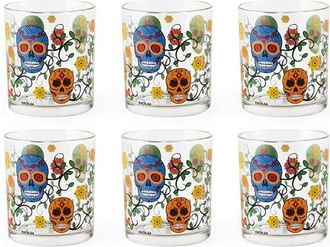 Excelsa Calavera Lot de 6 verres, verre, capacit&eacute; 250 ml
