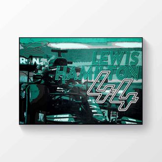 Generic Lewis Hamilton Signiertes Poster A4 - Wanddeko für Wohnzimmer