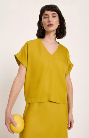 Lanius Lanius Damen vegan Bluse Gelb