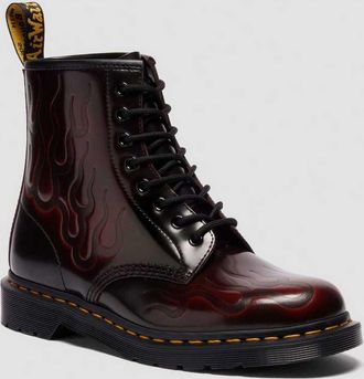Dr. Martens 1460 Inferno Leder Schn&uuml;rstiefel in Rot, Gr&ouml;&szlig;e: 36