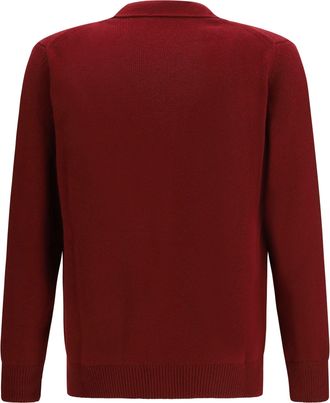 Gucci Wool Cashmere Cardigan - Red