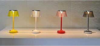 Aluminor Lampe design, Lampe de table - la petite lampe Jaune en Metal Aluminor