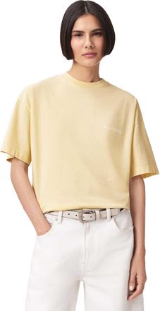 AllSaints Allsaints Underground ETTA Damen-T-Shirt, Hay Yellow, M
