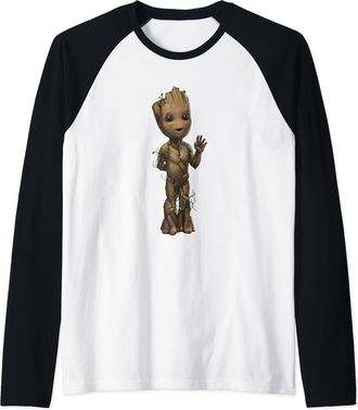 MARVEL I AM Groot Wave Pose Raglan