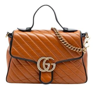 Gucci Sac bandouli&egrave;re matelass&eacute; Pre-owned - Femme - Pre-owned - Brun - Taille: ONE Size