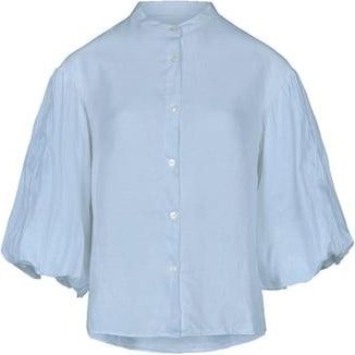 Mr Mood Chemise &agrave; manches bouffantes en lin