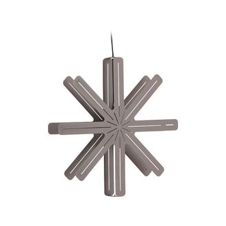 ebuy24 S&auml;fsen Weihnachtsstern mit Licht Stahl &Oslash;60 cm Pendelleuchte mocca