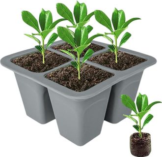 Generic Setzlingstabletts - Pflanzen-Startertabletts, Quadratische Pflanzgefäß-Setzlingstabletts | Langlebige, Wiederverwendbare Anzuchtbehälter, Umweltfreund