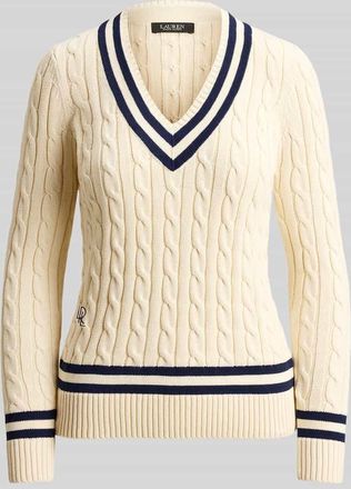 Lauren Ralph Lauren Slim Fit Strickpullover aus reiner Baumwolle
