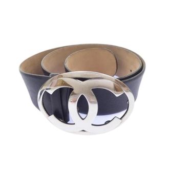 Chanel Ceinture en cuir vintage doccasion - Femme - Pre-owned - Noir - Taille: ONE Size