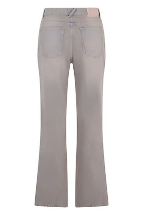 Our Legacy Mens Denim Flared Trousers Grey Cotton Regular & Straight-Leg Jeans