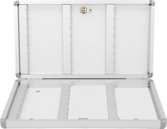 Garneck Abschlie&szlig;barer Schl&uuml;sselschrank aus Aluminiumlegierung mit 48 F&auml;chern Wandmontierter Schl&uuml;ssel Organizer f&uuml;r B&uuml;ro und Zuhause Sicherheits Schl&uuml;sselbox