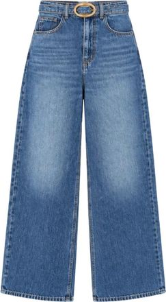 Twinset Jean large - Femme - Jeans - Bleu - Taille: W26