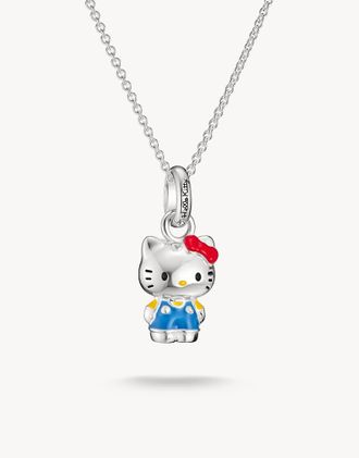 Thomas Sabo Hello Kitty collier bleu en argent, noir, rouge, jaune-Argent&eacute;