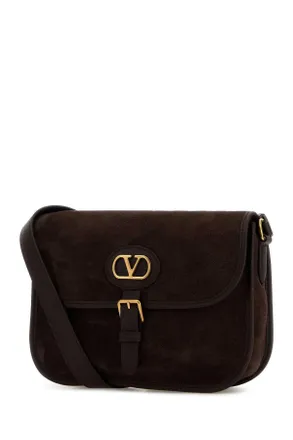 Valentino Garavani Antibes Suede Crossbody Bag - Brown