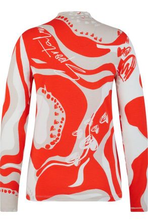 Sportalm Sweatshirt Jordy Mercerisiertes Modal mit edlem Glanz und modernem Cutaway-Ausschnitt