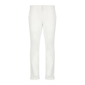Dondup Wei&szlig;e Baumwollhose mit Taschen - - Trousers - Herren - Wei&szlig; - W33