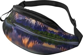 Generic H&uuml;fttaschen Stylisch Bauchtasche Grand-Teton-Nationalpark Multifunktionale Handytasche Tasche F&uuml;r Joggen Sport Aktivit&auml;ten 14X35Cm