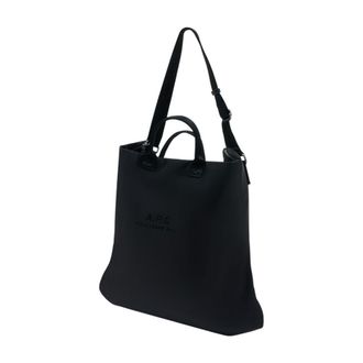 A.P.C. Mens Backtage Crossbody Bag Black Nylon