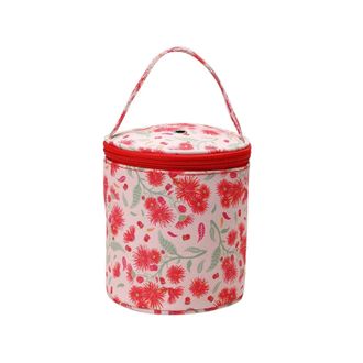 Generic Kleine Garntasche mit L&ouml;chern, tragbare Strickwolle-Aufbewahrungstasche, H&auml;kelgarn-N&auml;hzubeh&ouml;r, perfekt for Reisen, Anf&auml;nger(Red)