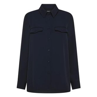 Cruna Femme, Blouses et Chemises, Bleu, Taille: 36 FR Bruges Overshirt