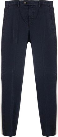 BRIGLIA 1949 Homme, Pantalons, Bleu, Taille: S Chinos en Coton Stretch