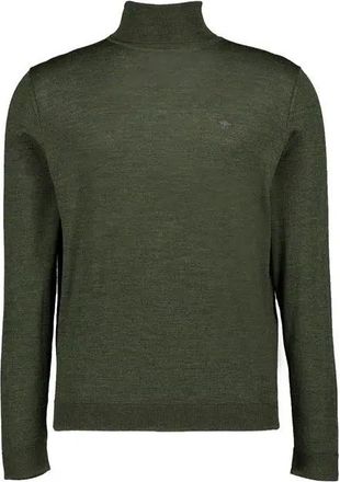 Fynch-Hatton Fynch-Hatton Herren Pullover gr&uuml;n Wolle unifarben
