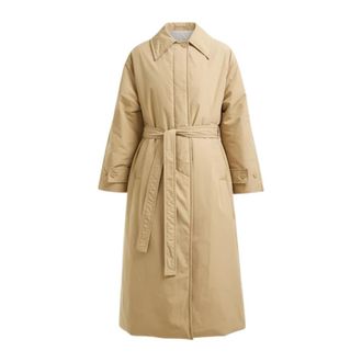 Hev&ograve; Moschella Mantel - &Uuml;bergro&szlig;er Trenchcoat aus Taft - - Coats - Damen - Beige - M