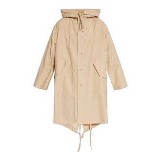 Jil Sander Baumwollparka mit Kapuze - - Coats - Damen - Beige - XS