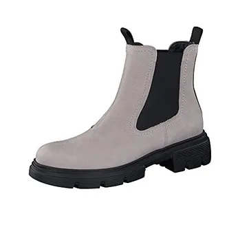 Paul Green Chelsea-Boots - Gris clair cuir velours 40 EU