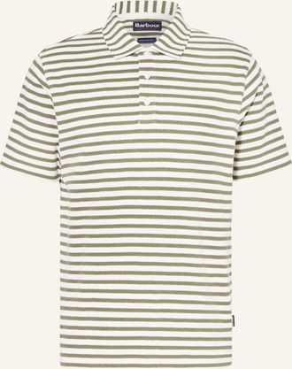 Barbour Strick-Poloshirt Farlam weiss