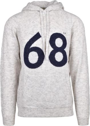 Sun 68 Homme, Sweatshirts et sweats &agrave; capuche, Gris, Taille: 2XL Felpa in lana