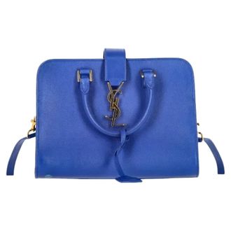 Saint Laurent Pre-owned Cuir sacs-main - Femme - Pre-owned - Bleu - Taille: ONE Size