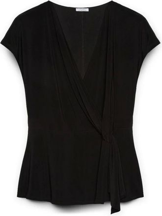 Fiorella Rubino Femme, Blouses et Chemises, Noir, Taille: 42 FR T-shirt crois&eacute;