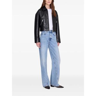Anine Bing Leather Jacket - Black