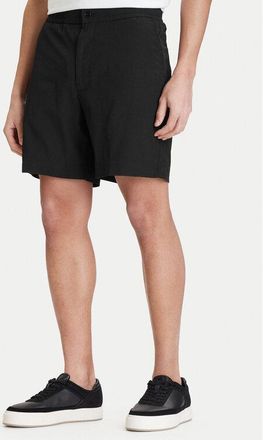 Calvin Klein Stoffshorts LV04LF610G Schwarz Straight Fit