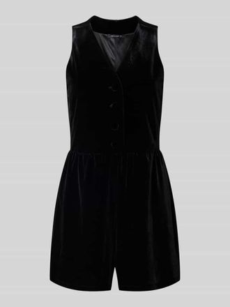 A|X Armani Exchange Jumpsuit mit V-Ausschnitt und Knopfleiste