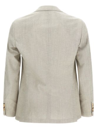 Pal Zileri Mens Gray Copper Blazer Clothing