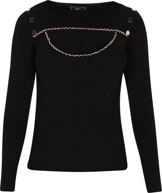 Faina Pullover Frauen Schwarz