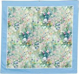 D'Aniello Femme, Accessoires, Multicolore, Taille: ONE Size Foulard en soie &agrave; fleurs