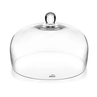 Lacor 61806 Cloche de Protection, id&eacute;ale pour Conserver et pr&eacute;senter des Aliments, Verre Borosilicate tr&egrave;s r&eacute;sistant, &Oslash;25 cm, Hauteur 14 cm