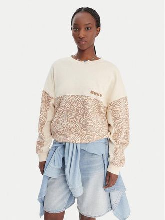 Roxy Sweatshirt ERJFT05040 Beige Relaxed Fit