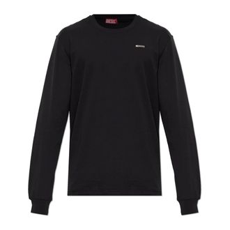Diesel Homme, Tops, Noir, Taille: 2XL Long Sleeve Hauts