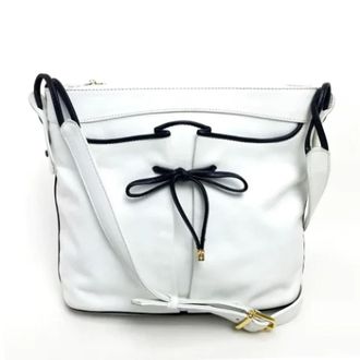 Celine Pre-owned Leder Schultertasche - - Pre-owned - Damen - Wei&szlig; - ONE SIZE