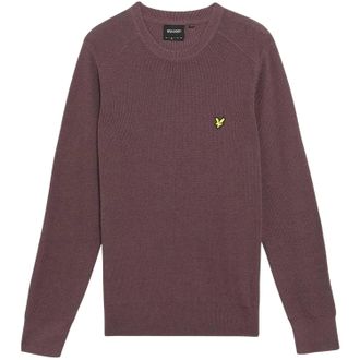 Lyle & Scott Pullover f&uuml;r Herren, gerippt, Raglan&auml;rmel (Espresso-Braun)