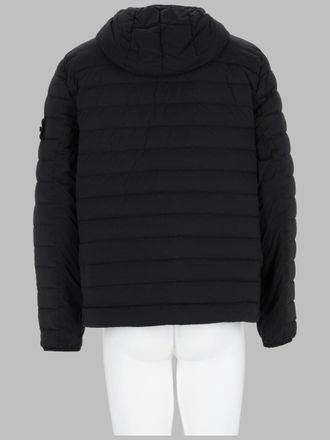 Stone Island Hooded Puffer Down Jacket - Black