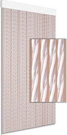 DEGOR Rideau de Porte/moustiquaire Dara Blanc 90x210